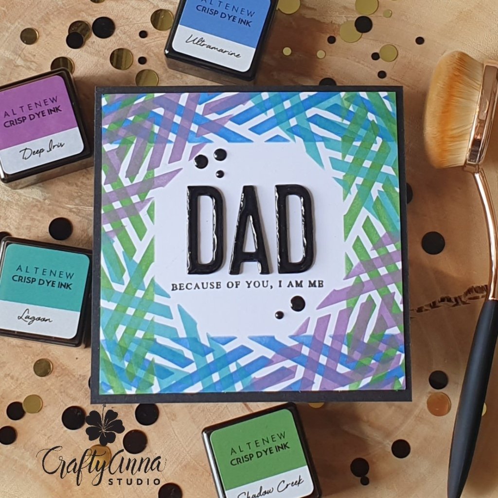 Father’s Day card & Create your Own “Border Builder” for Stencils ...