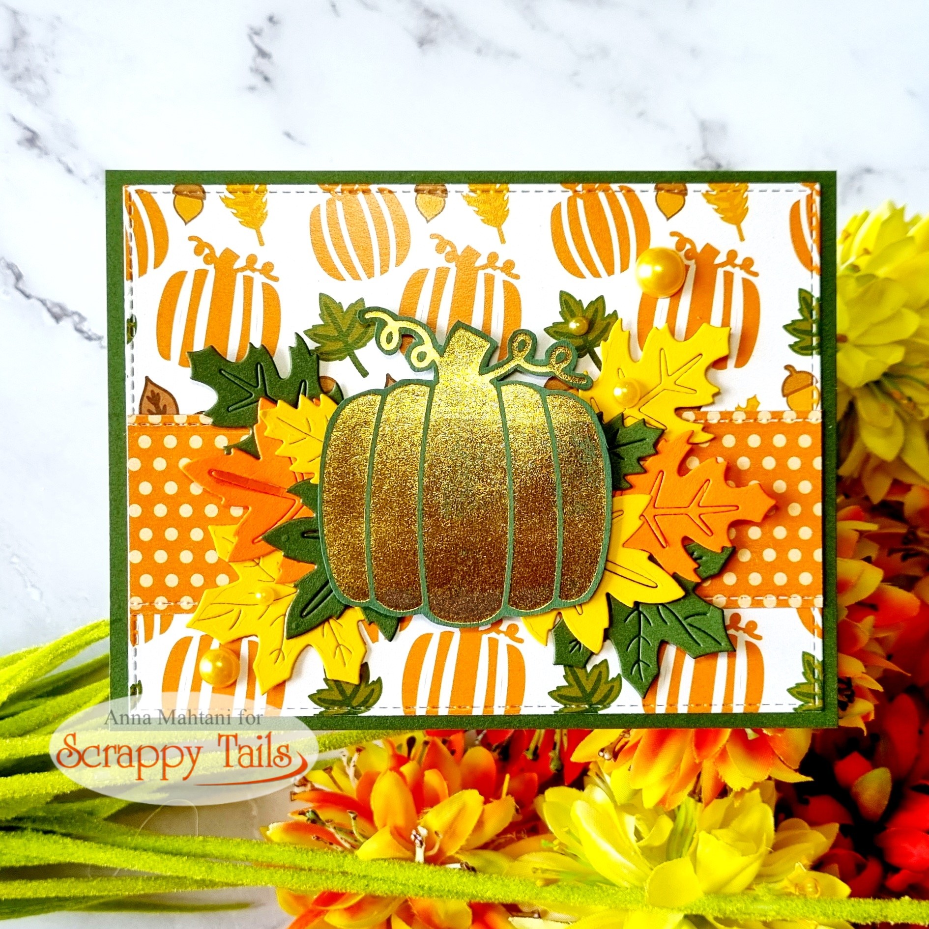 Happy Fall Y’all! Scrappy Tails Crafts Hot Foil Pumpkins – Craftyanna ...