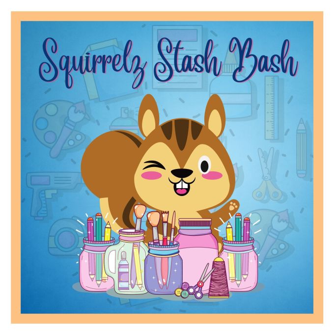 Mid-Century Inspired Card: Squirrelz Stash Bash – Craftyanna Studio